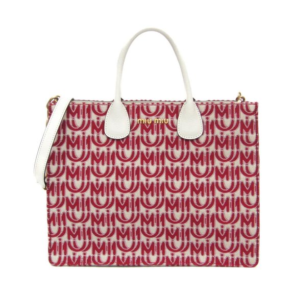 Miu Miu | Bags | Miu Miu Red Leather Shoulder Bag | Poshmark